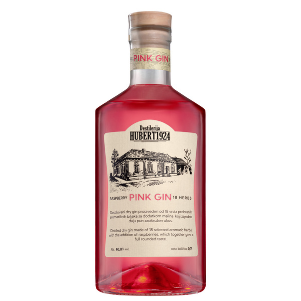 Hubert1924 Pink Gin 0,7 l - Krajcar